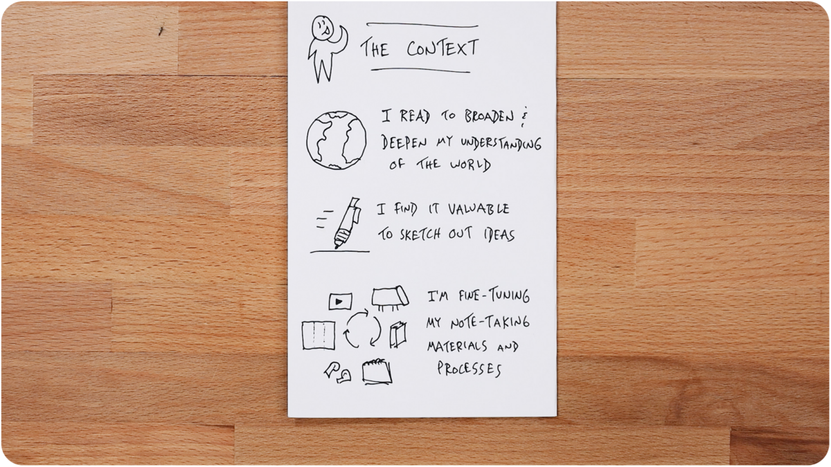 The Bookmark You Take Notes On - Verbal to Visual